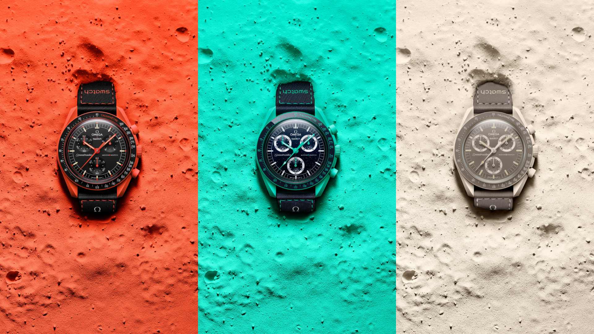 Omega x Swatch 'Mission on Earth': 3 New Moonswatch Designs