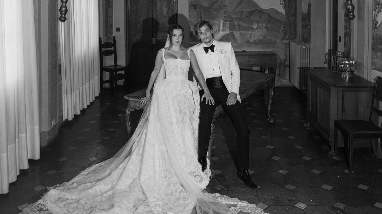 All 4 of Millie Bobby Brown Wedding Dresses at Italian Ceremony